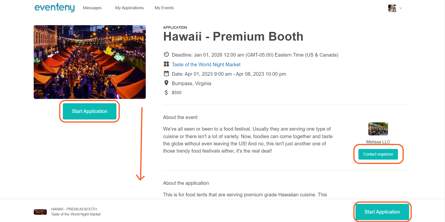 Applying to Events on Eventeny – Eventeny