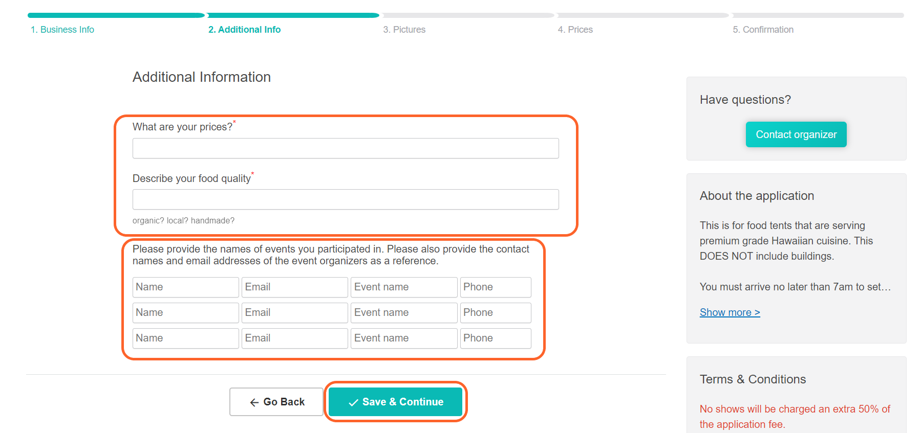 Applying to Events on Eventeny – Eventeny