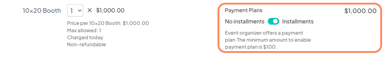 Setting Up Split Payments / Installments – Eventeny