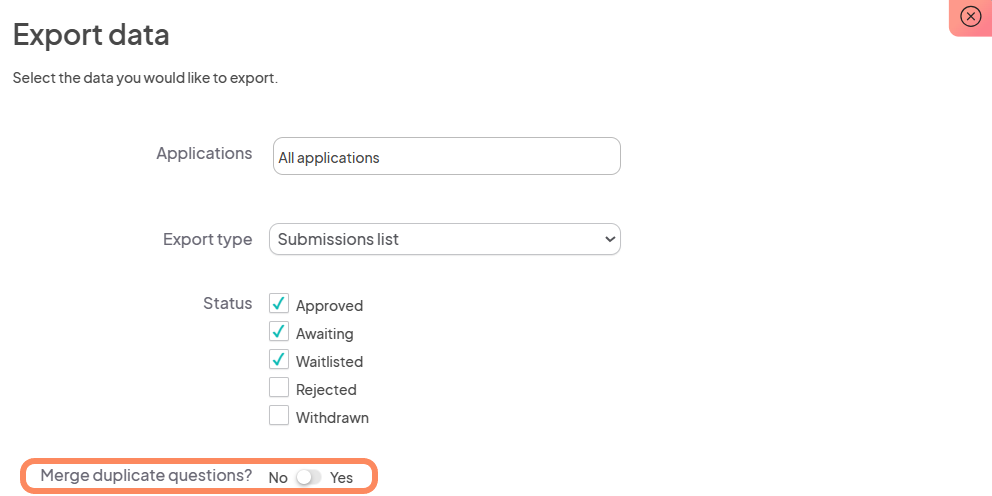 Exporting Vendor Submissions – Eventeny