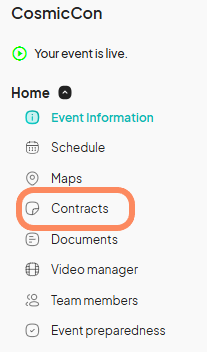 Add and Copy Text Fields in Contracts – Eventeny