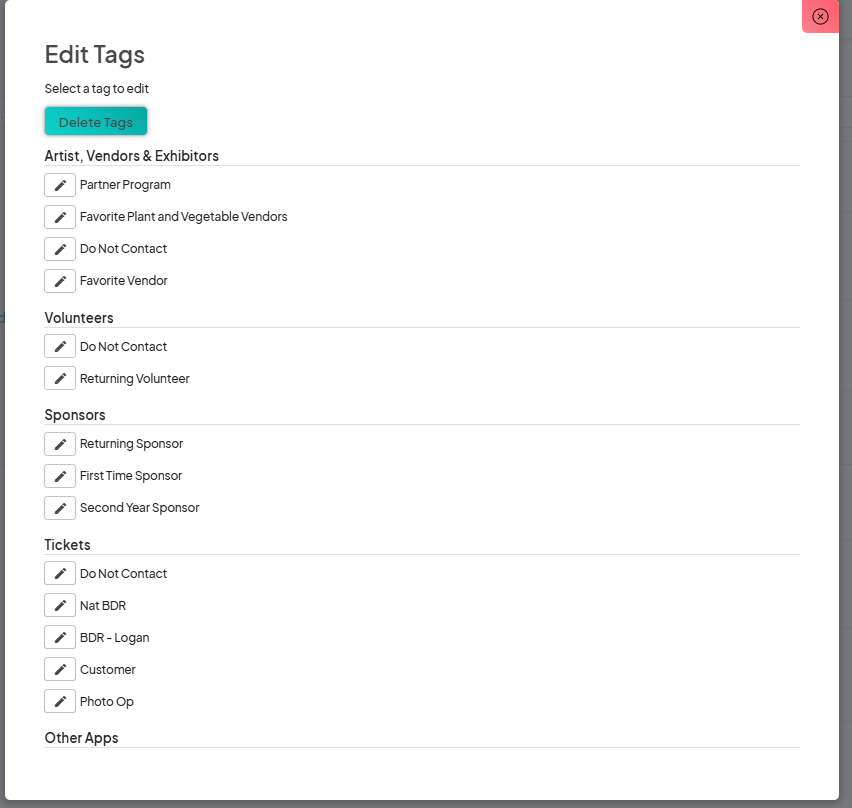 How to Use the Tagging Solution – Eventeny