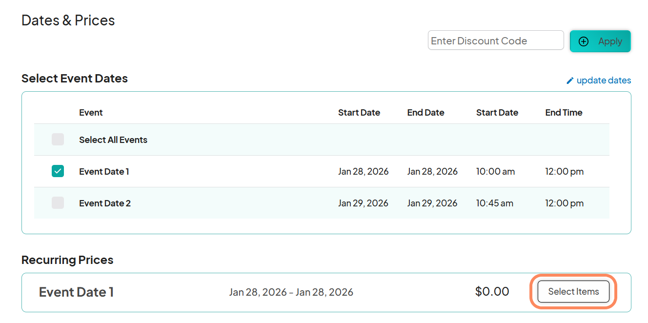 How to Set Up Dynamic Prices for Recurring Events – Eventeny